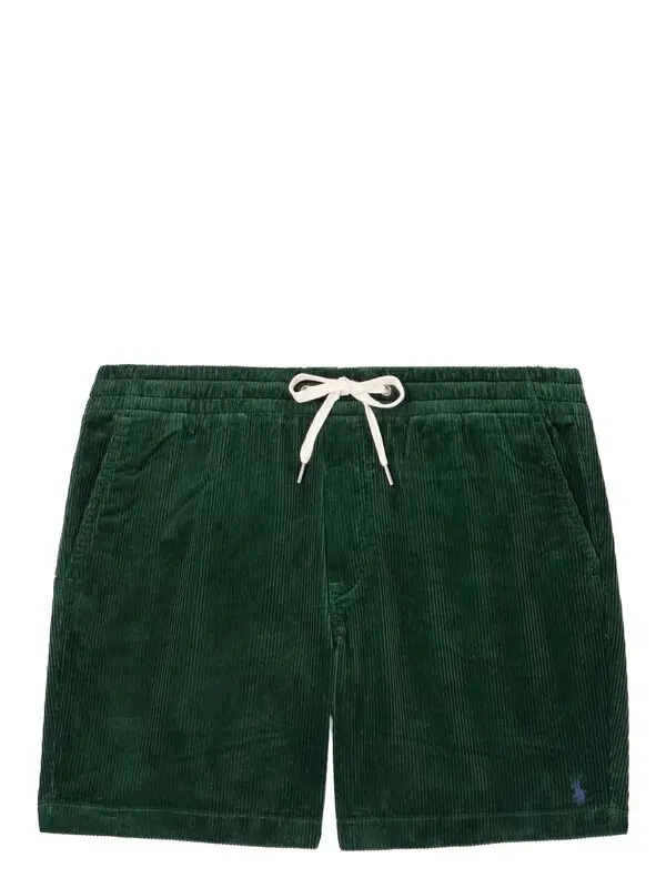Ralph Lauren Cotton-corduroy Straight-leg Drawstring Shorts - Green