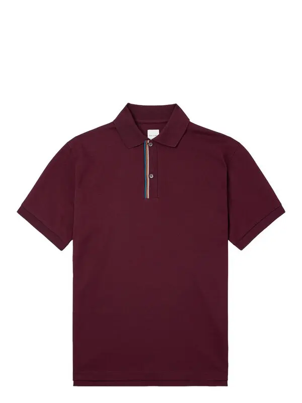 Paul Smith Cotton-piqué Polo Shirt - Burgundy