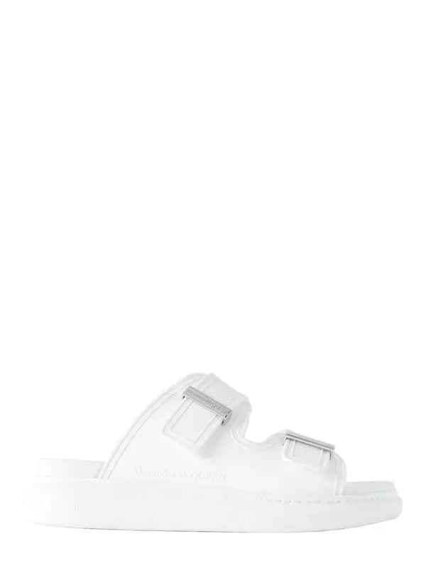 Alexander McQueen Exaggerated-sole Rubber Slides - Neutrals