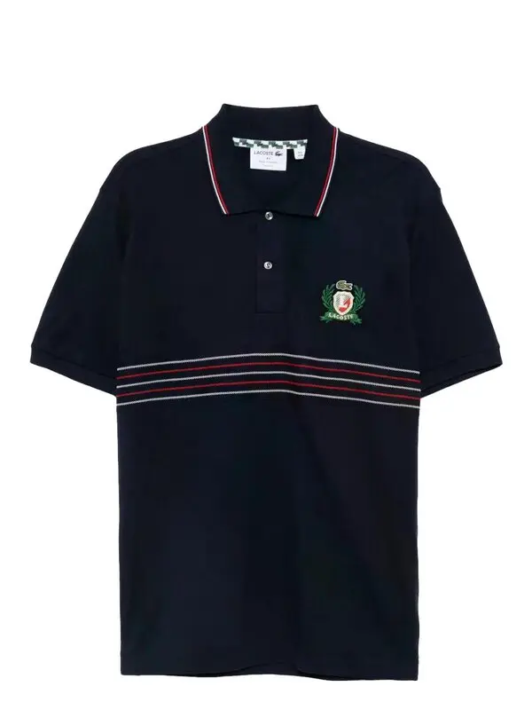 Lacoste Classic Fit L.12.12 Embroidered Shield Polo Shirt - Blue