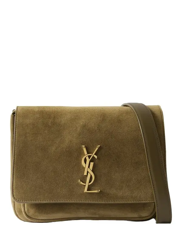 Saint Laurent Niki Suede Shoulder Bag - Green