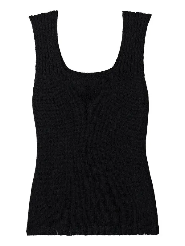 Khaite Wil Cotton Tank - Black