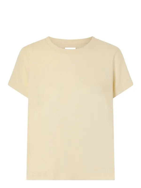 Khaite Emmylou Cotton-jersey T-shirt - Neutrals
