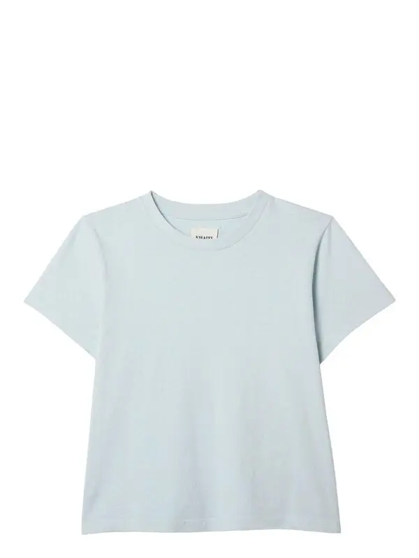 Khaite Emmylou Cotton-jersey T-shirt - Blue