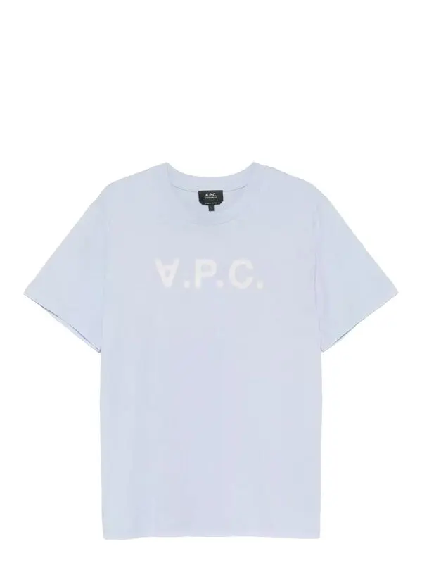 A.p.c. Logo-print T-shirt - Blue