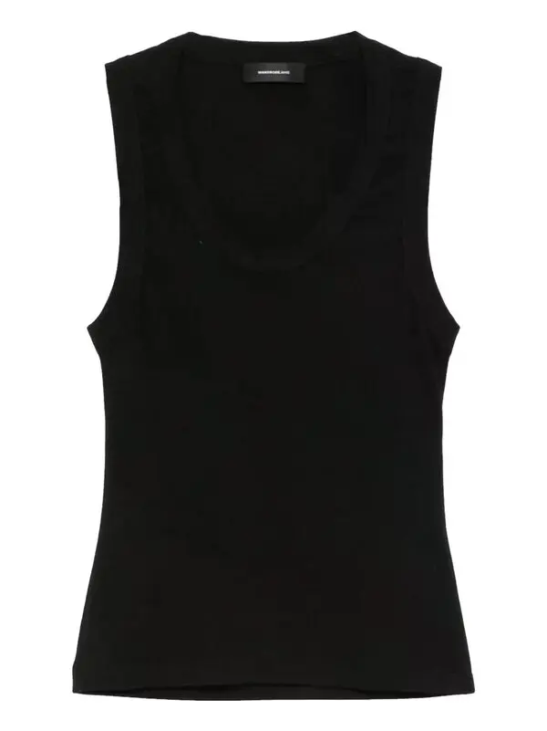 Wardrobe.NYC Scoop-neck Tank Top - Black