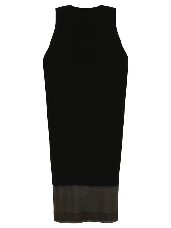 Khaite Malik Midi Dress - Black