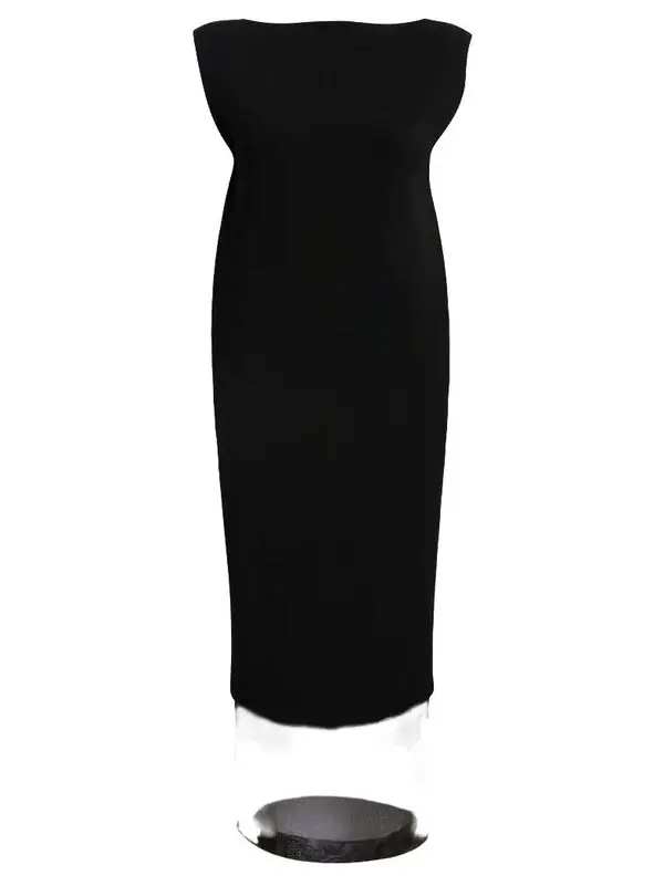 Khaite Malik Midi Dress - Black