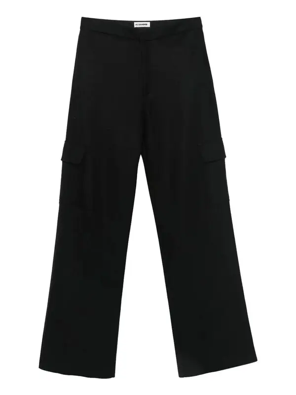 JIL SANDER Cargo Trousers - Black
