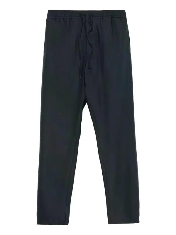 Canali Drawstring-waistband Trousers - Blue