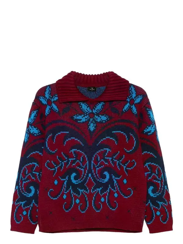 Etro Patterned Sweater - Red