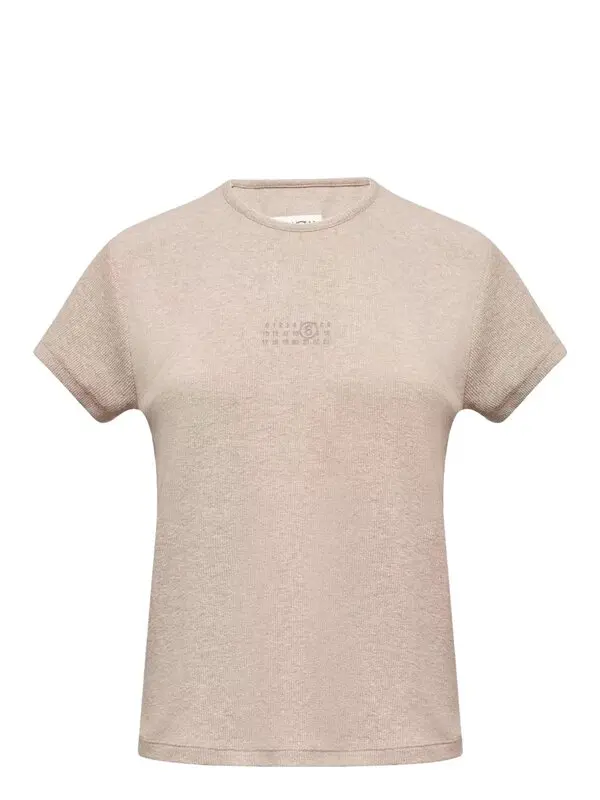 MAISON MARGIELA Numbers-print T-shirt - Neutrals