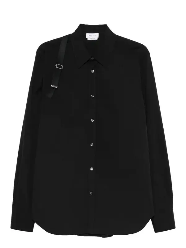 Alexander McQueen Poplin Shirt - Black