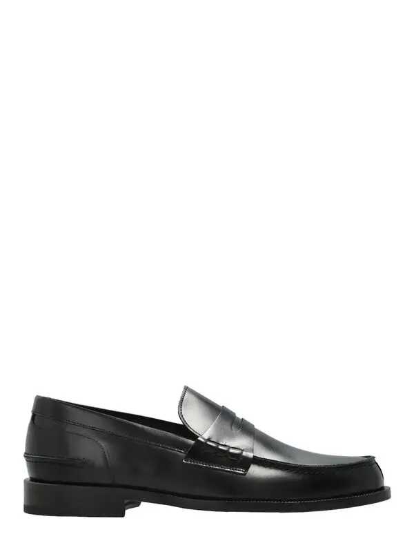 Brioni Penny-slot Leather Loafers - Black