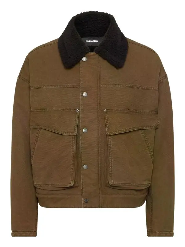 Dsquared2 Logo-embroidered Jacket - Brown