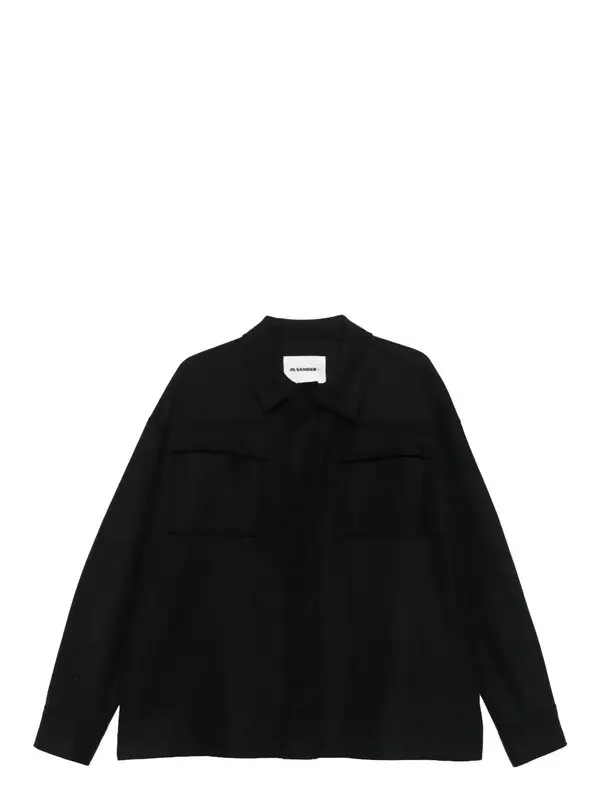 JIL SANDER Pocket-detail Shirt - Black