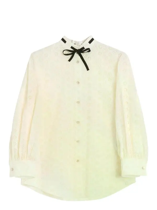 Valentino Garavani Daisy Sangallo Shirt - Neutrals