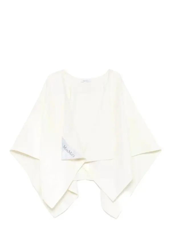 Max Mara Asymmetric Poncho - Neutrals