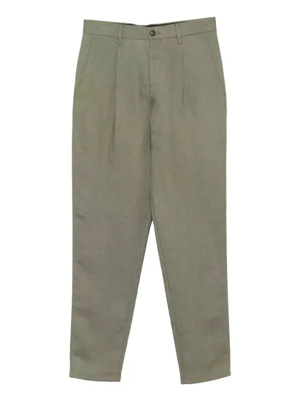 Canali Linen Trousers - Green