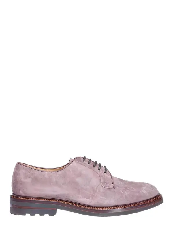 Brunello Cucinelli Suede Lace-up Derby Shoes - Pink