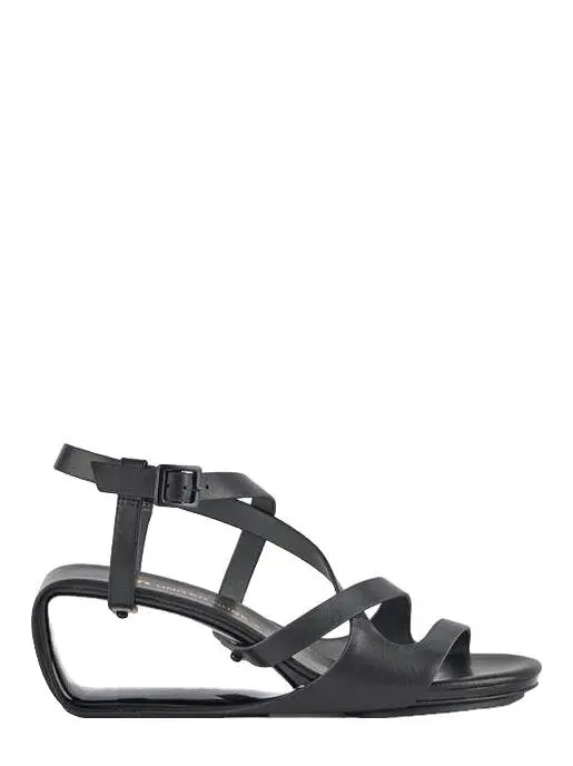 United Nude Mobius Sia Mid Strappy Sandals - Black