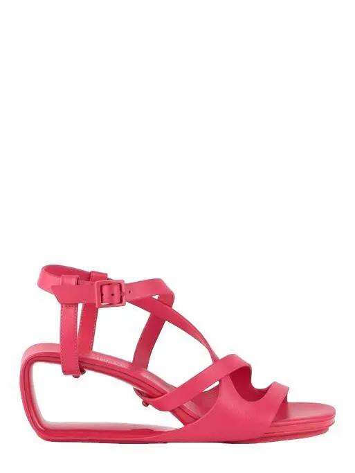 United Nude Mobius Sia Mid Strappy Sandals - Raspberry