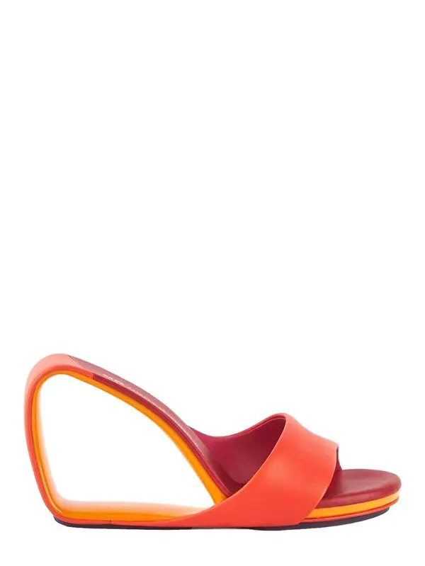 United Nude Mobius Hi Sculptural Wedge Sandals - Mai Tai