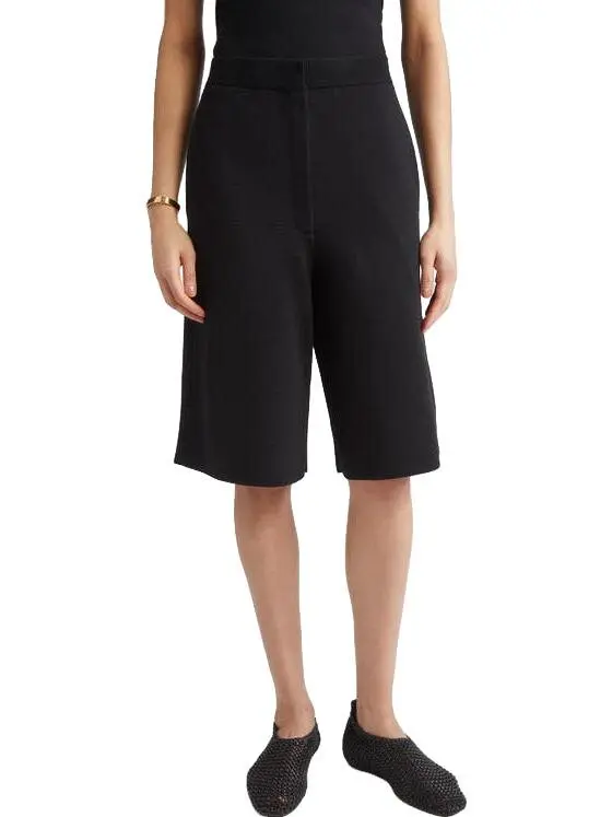 TOTEME Knit Knee-length Shorts - Black