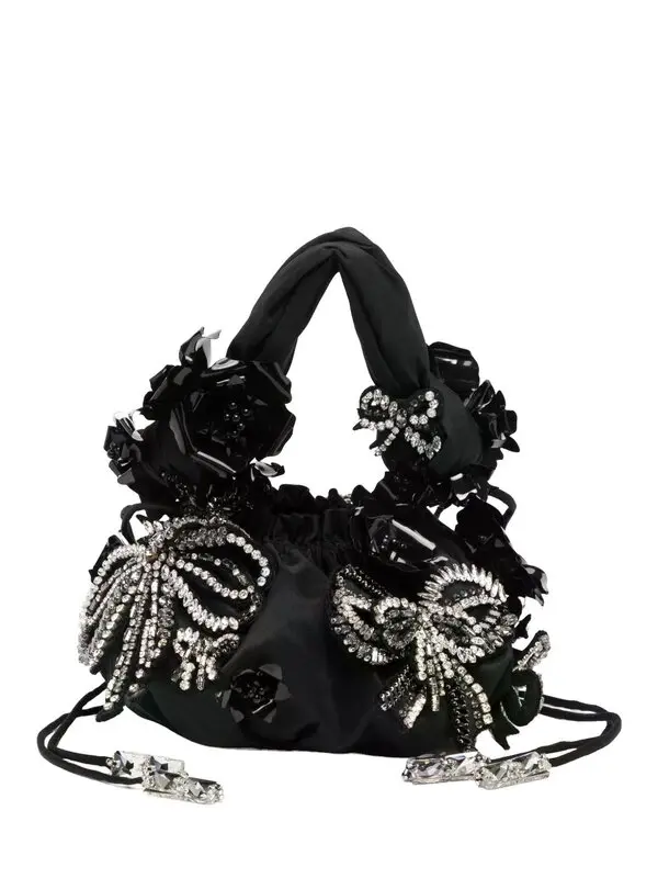 Biyan Embellished Tote Bag - Black