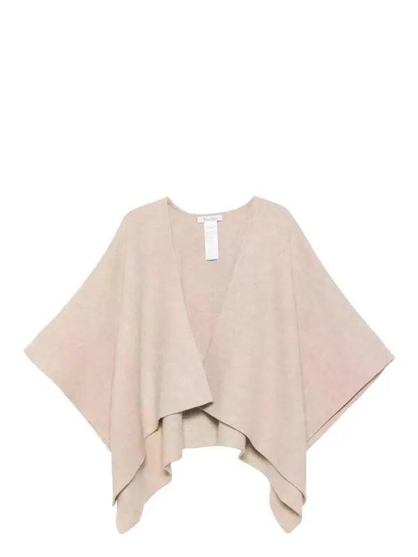 Max Mara Asymmetric-hem Poncho - Neutrals