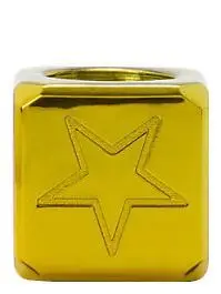 Loewe Square Star Anodized-brass Dice - Yellow