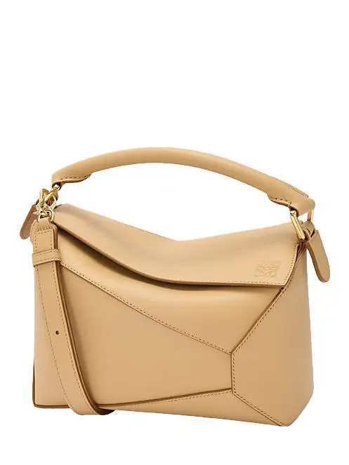 Loewe Puzzle Edge Small Leather Cross-body Bag - Silk Beige