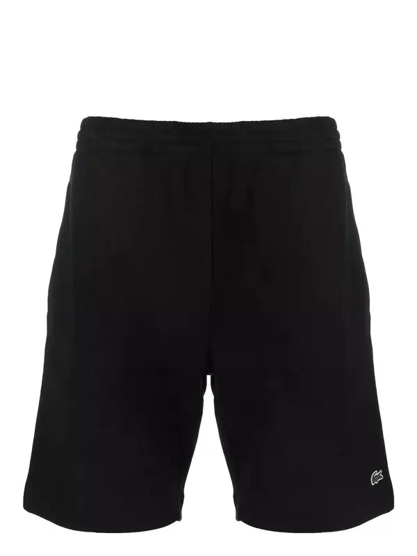 Lacoste Logo-patch Track Shorts - Black