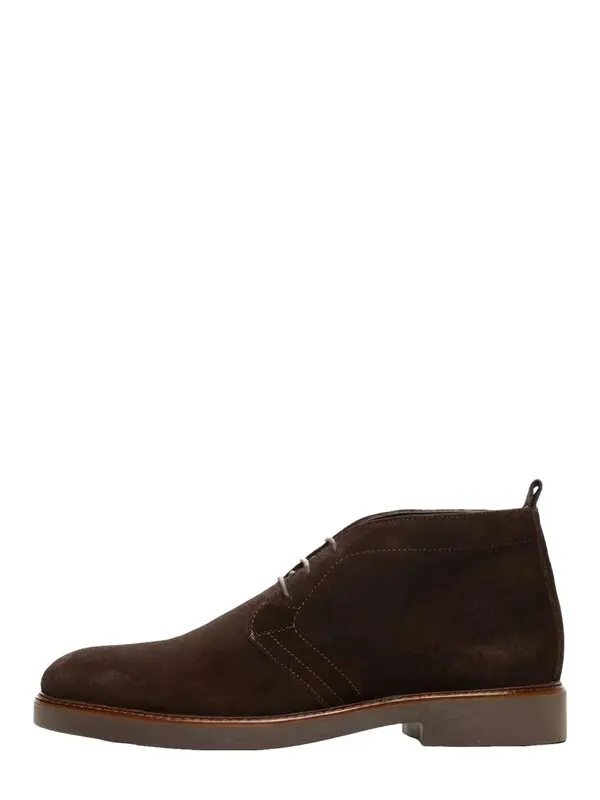 POCHE PARIS Suede Desert Boots - Brown