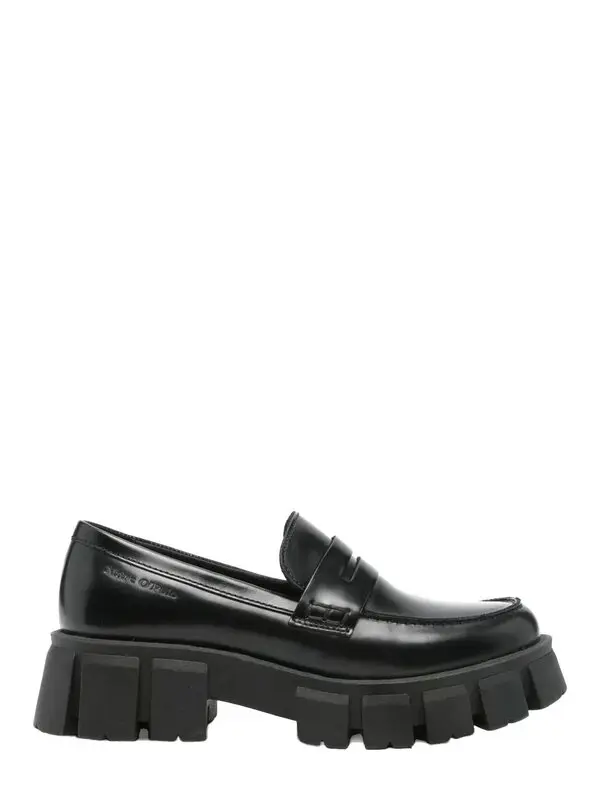 Marc O'polo 50mm Lisbet Leather Loafers - Black