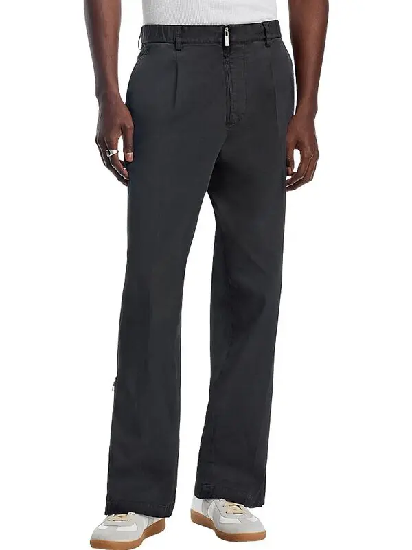 Helmut Lang Relaxed Fit Cargo Zoot Pants - Black