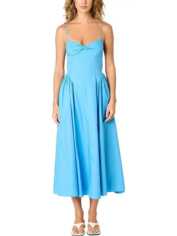 NIA Destene Poplin Dress - Capri Blue
