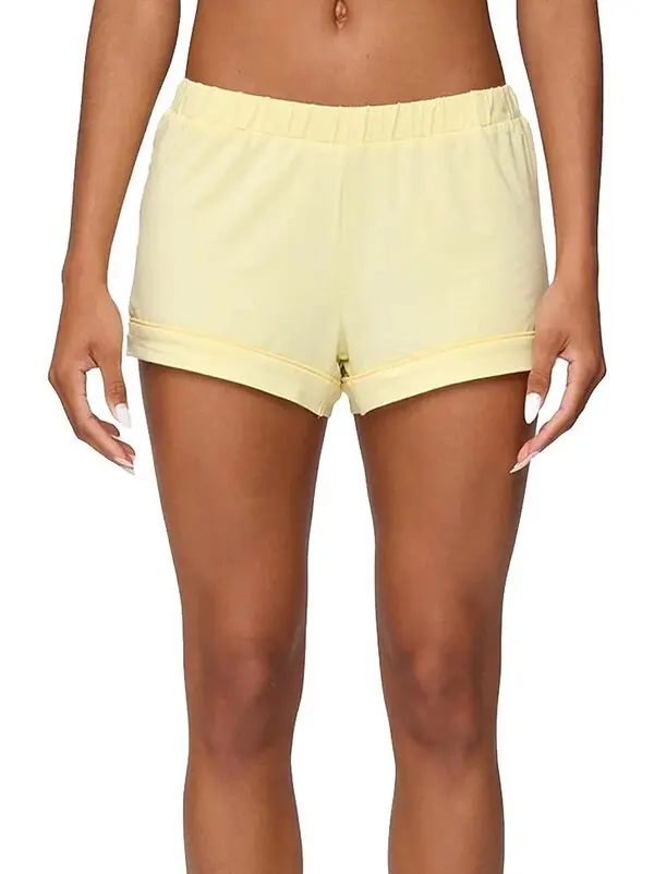 EDIKTED Tezlie Shorts - Yellow