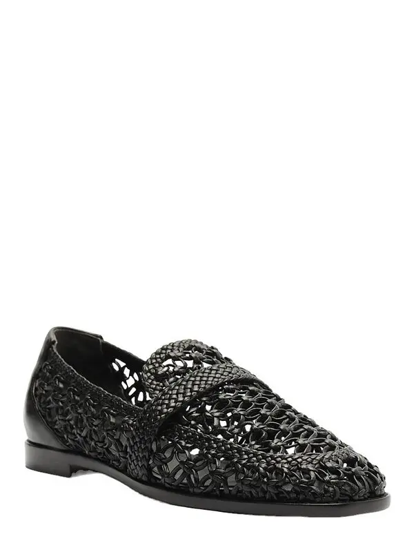 ALEXANDRE BIRMAN Jane Tresse Loafer Flats - Black