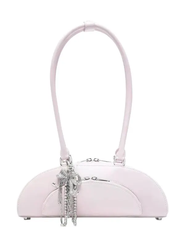 SELF-PORTRAIT Curved Charm Shoulder Bag - Pink