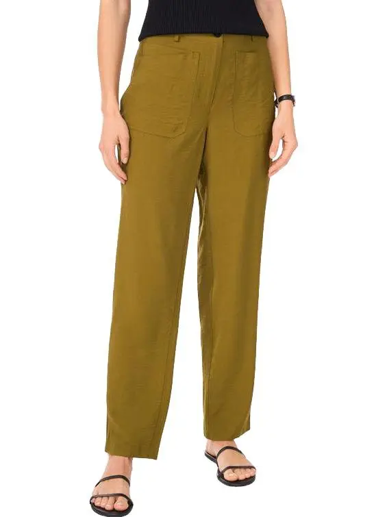 Halogen Patch Pocket Straight Leg Pants - Olive Moss