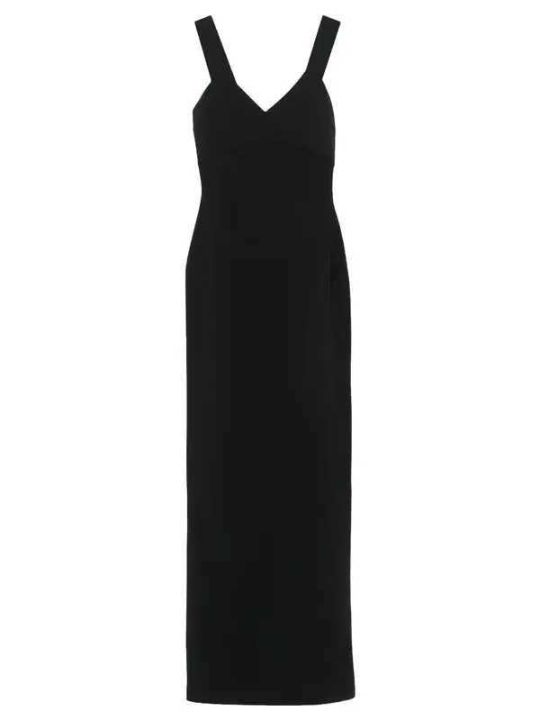 Solace London V-neck Sleeveless Dress - Black