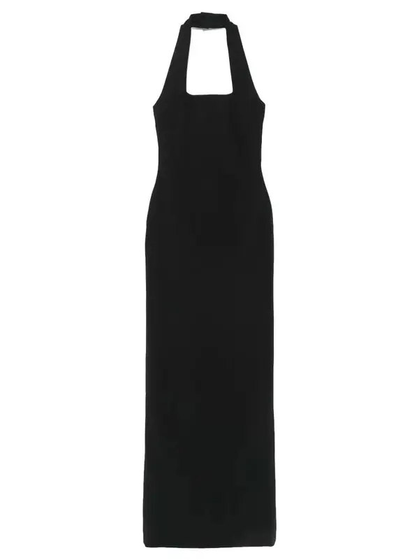 Solace London Ilona Square-neck Dress - Black