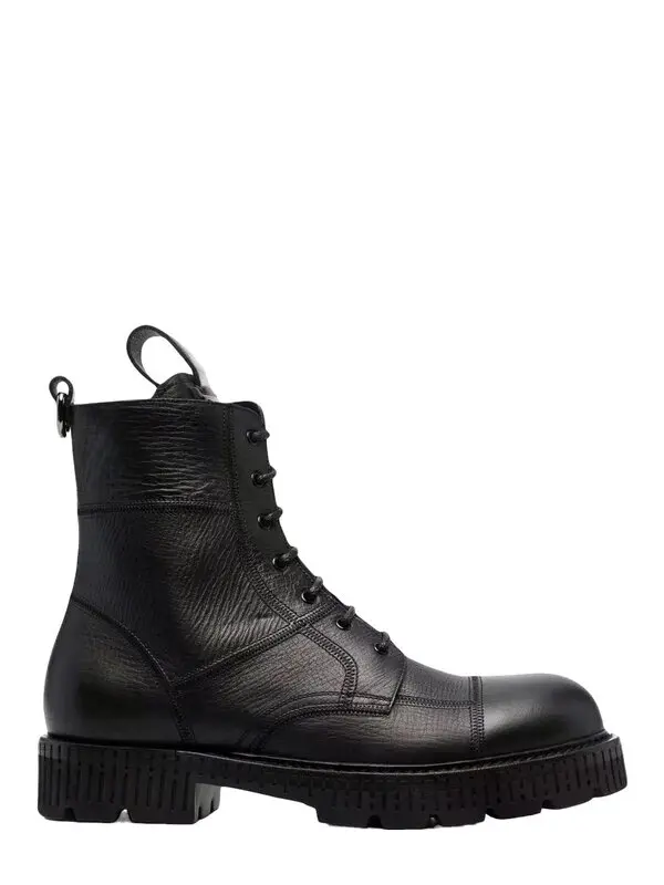 Dolce & Gabbana Logo-plaque Ankle Boots - Black