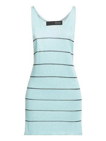 MESSAGERIE Striped Sleeveless Top - Sky Blue
