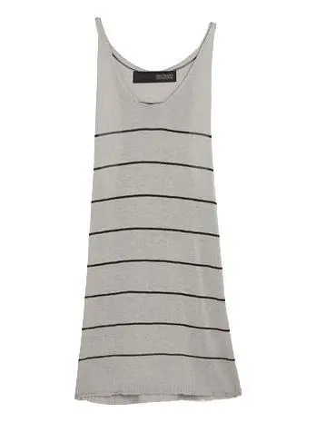 MESSAGERIE Striped Knit Top - Grey