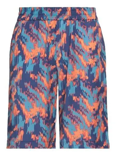 ROBERTO COLLINA Viscose Shorts - Blue