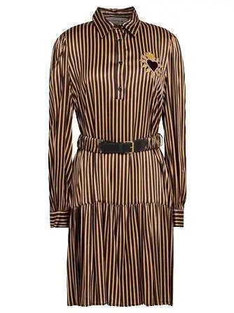 SHIRTAPORTER Mini Shirt Dress - Camel