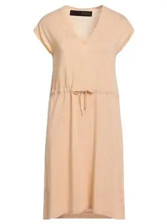 MESSAGERIE Mini Dress In Linen, Viscose, And Cotton - Beige