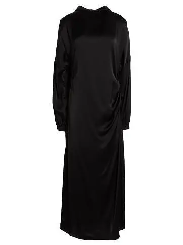 OTTOD'AME Maxi Draped Dress - Black